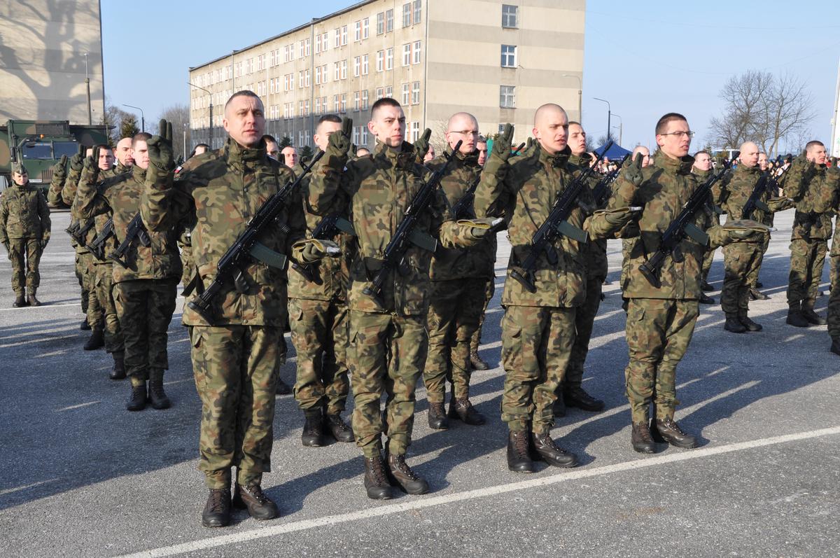 Przysięga żołnierzy DZSW - 3.SLTr