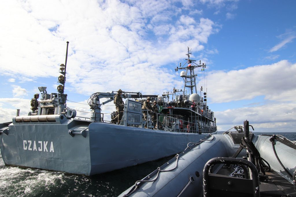 ORP CZAJKA w ćwiczeniu OCEAN 2020 - DGRSZ