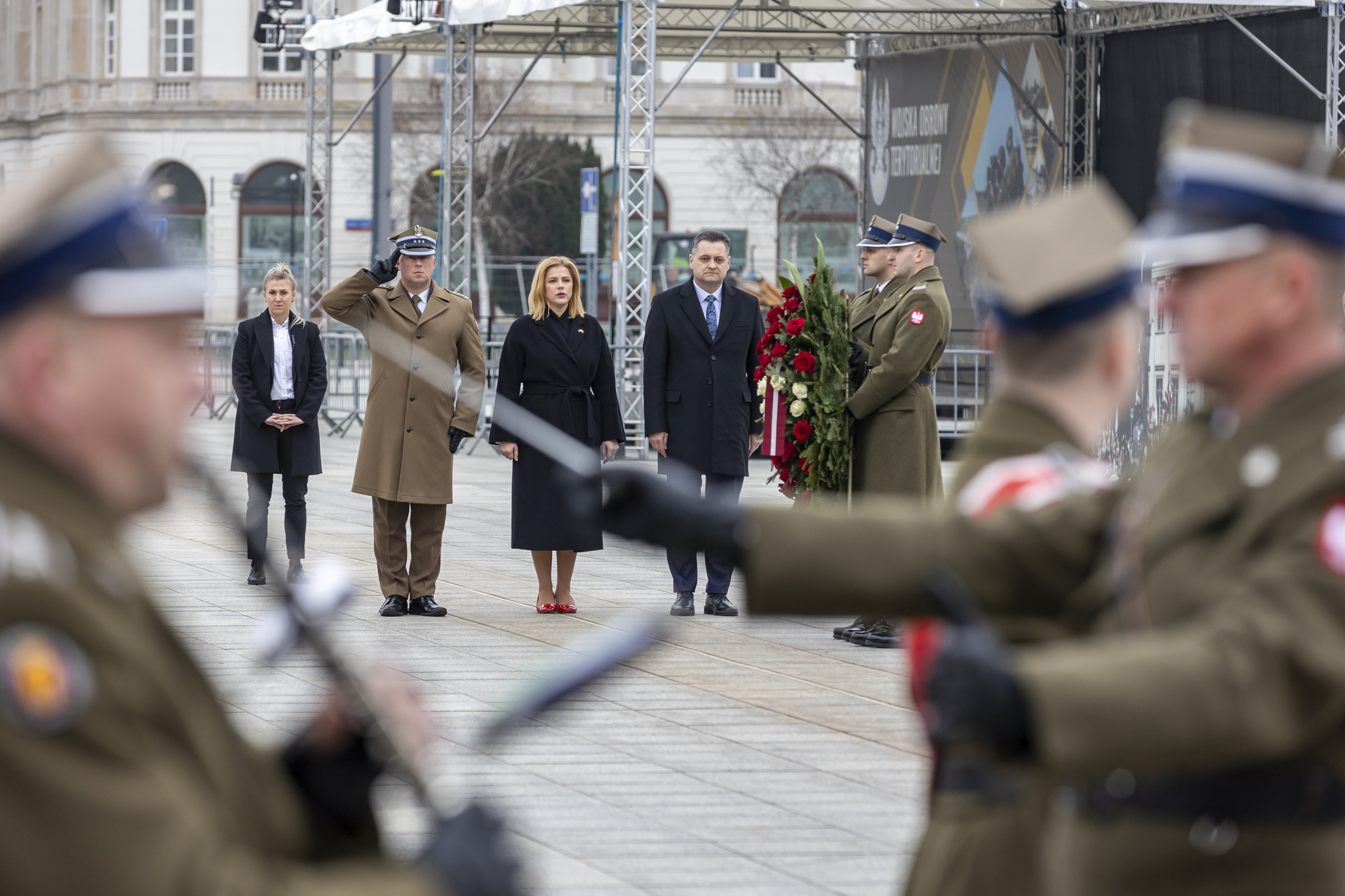 Premier Łotwy na Placu Piłsudskiego - DGW
