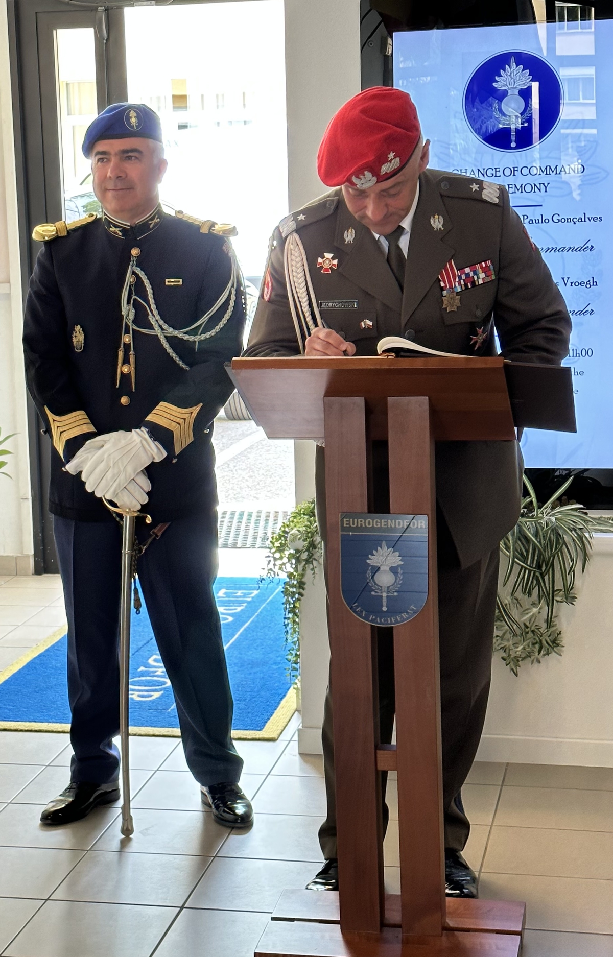 Przekazanie dowodzenia EUROGENDFOR - KGZW
