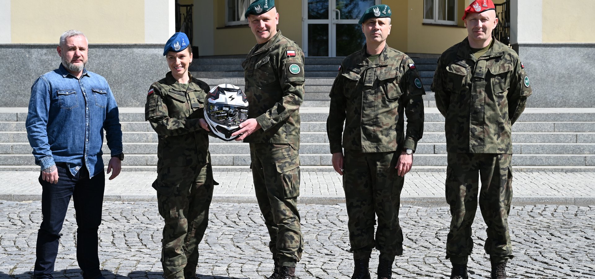 KASK MOTOCYKLOWY UFUNDOWANY PRZEZ WAT - CWDPGP